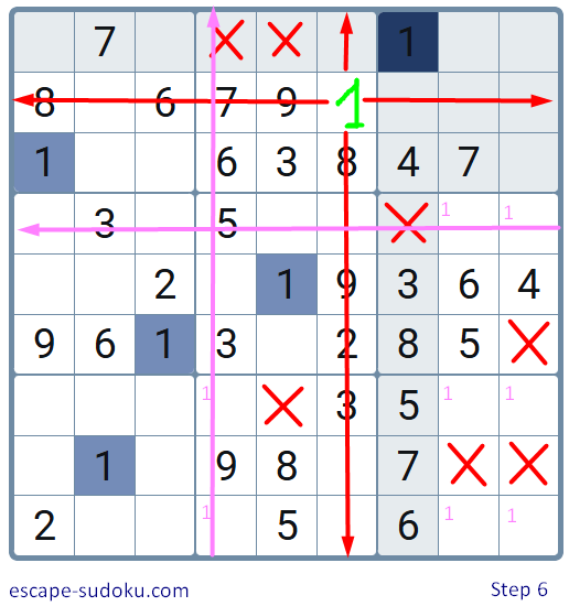 Sudoku Cross Hatching Algorithm Step by Step — Escape Sudoku